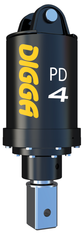 Digga PD4 Auger Drive - 75mm Square Shaft With 2.2m and 4.4m Hoses ...