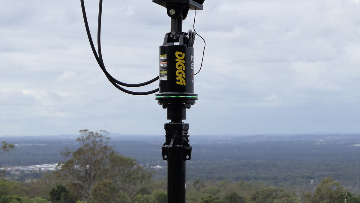 Digga PD5 Auger Drive with Halo - 75mm Square Shaft with 2.2m Hoses ...