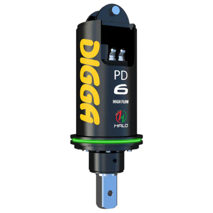 Digga PD6 Auger Drive with Halo - 75mm Square Shaft with 2.2m Hoses ...