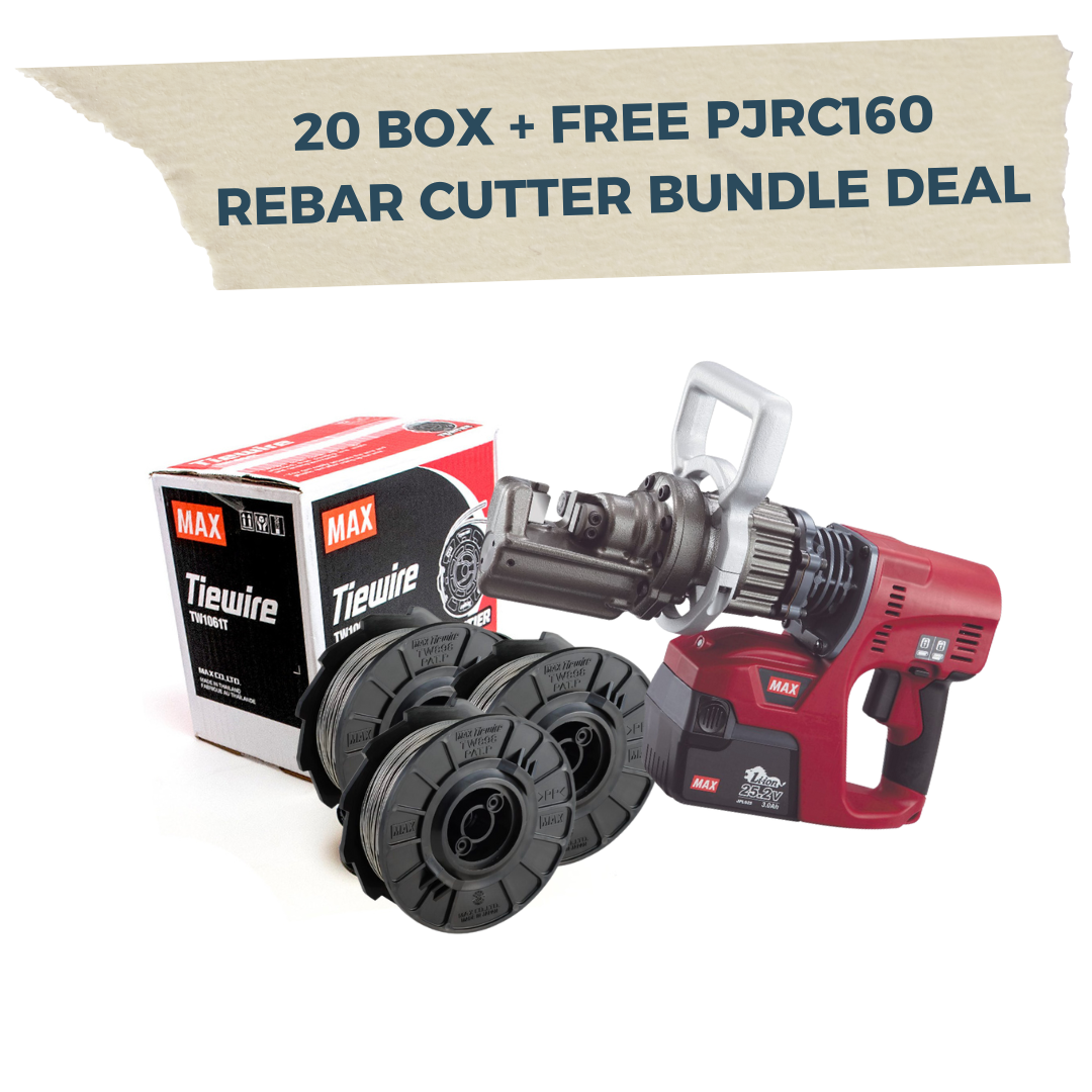 MAX PJRC160-N 'Cordless Brushless Rebar Cutter' 20 Box Bundle Deal (1 ...