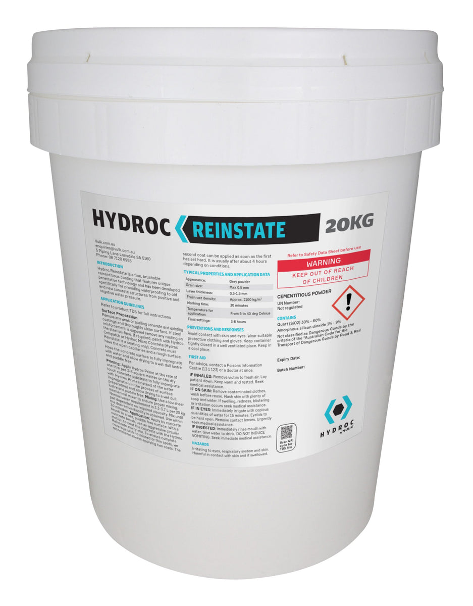 Vulk Hydroc Reinstate 20Kg Bag – Madewell Products