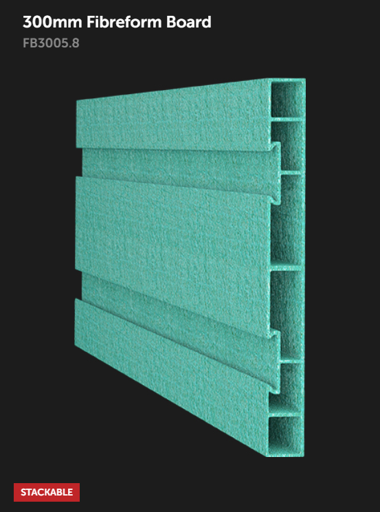 300mm Fibre-Form Con-Form Board 5.8m – Madewell Products